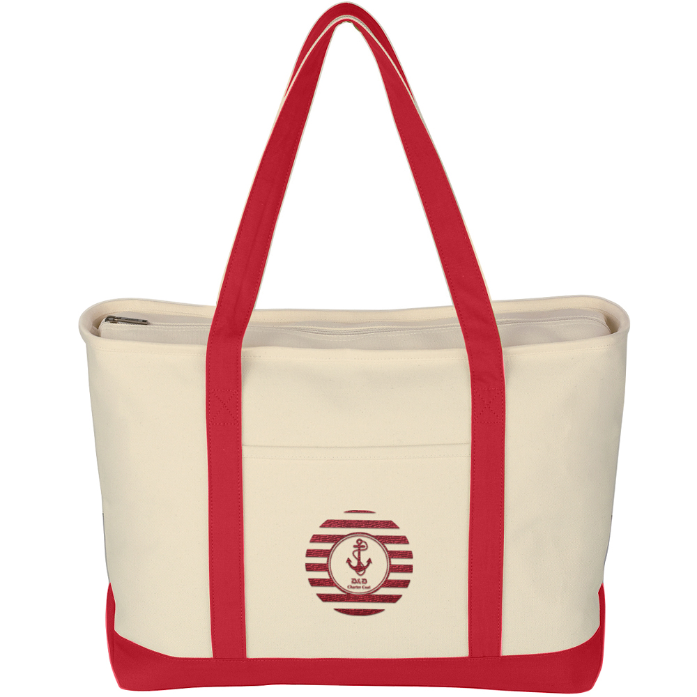 Large Heavy Cotton Canvas Boat Tote Large Heavy Cotton Canvas Boat Tote