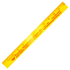 12 inch Fluorescent Wood Ruler English Scale
