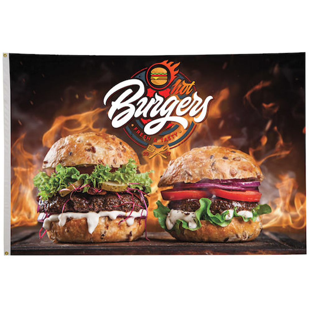 Full-Color Single Sided Flag 8x5