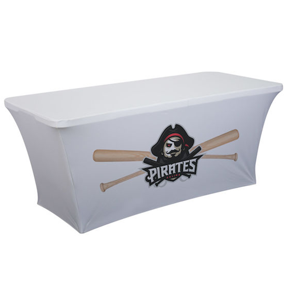 6 Foot Ultra Fit Table Throw with Front Panel Imprint