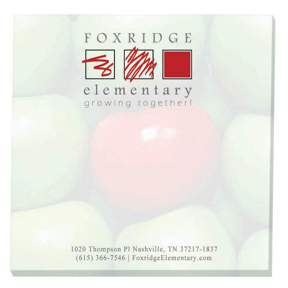 4x4 Custom Printed Sticky Notes 25 sheet pad 4x4 Custom Printed Sticky Notes 25 sheet pad