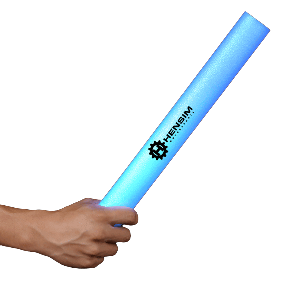 Custom 16 Inch Blue LED Foam Cheer Sticks