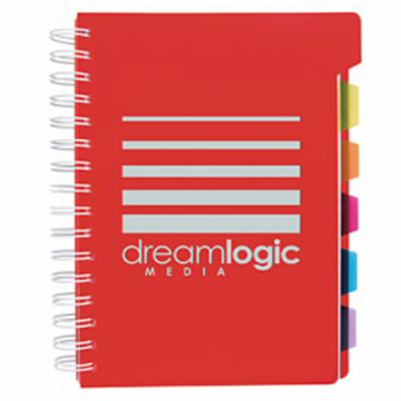 Spiral Notebook with Tabs - Show Your Logo