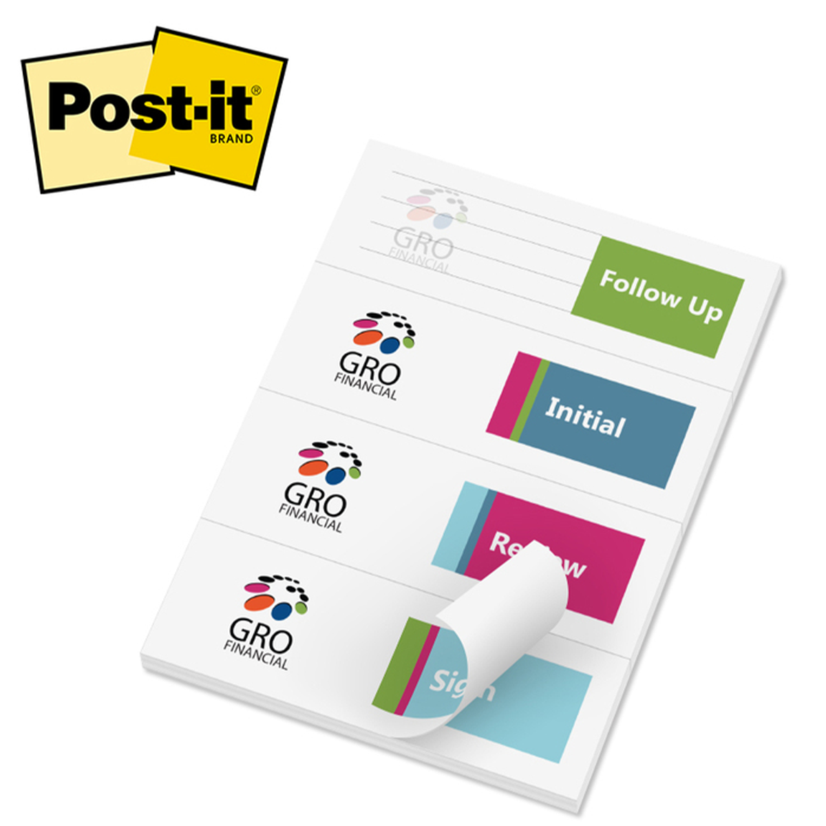 Post-it® Notes Custom Printed Page Markers - Show Your Logo