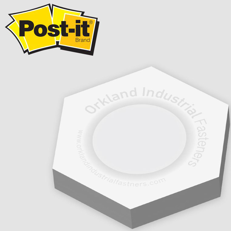 Post-it® Custom Printed Notes Cubes — Hexagon Slim Cube - Show Your Logo Post-it® Custom Printed Notes Cubes — Hexagon Slim Cube - Show Your Logo