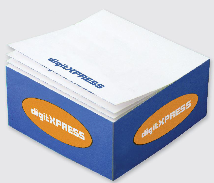 Post-it® Custom Printed Notes Half-Cube - Show Your Logo Post-it® Custom Printed Notes Half-Cube - Show Your Logo