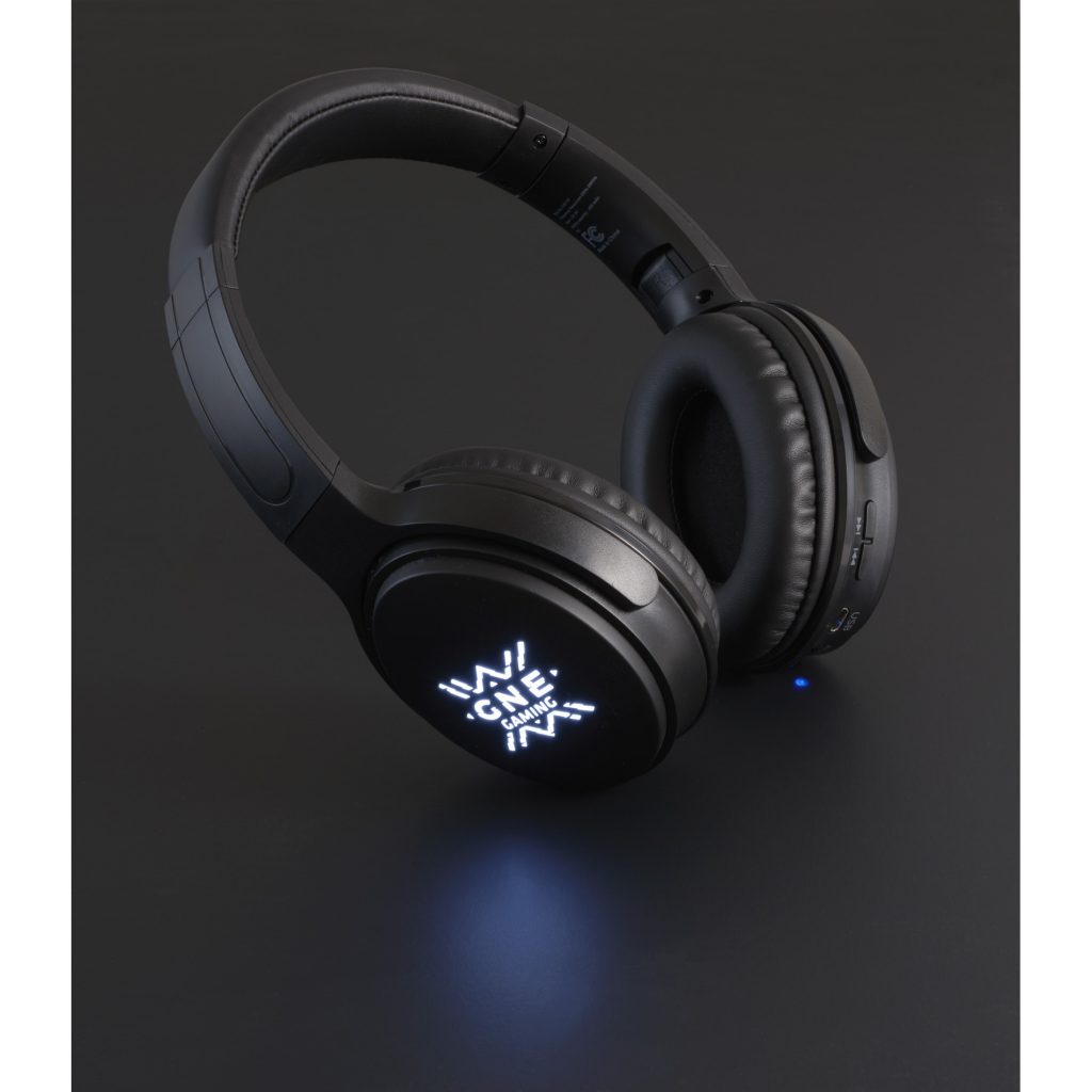 Light Up Logo Bluetooth Headphones - Show Your Logo