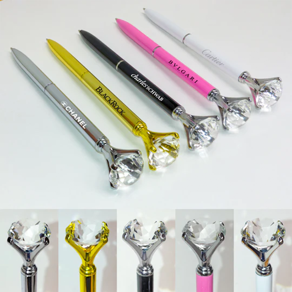 Metal Twist Diamond Pen - Show Your Logo