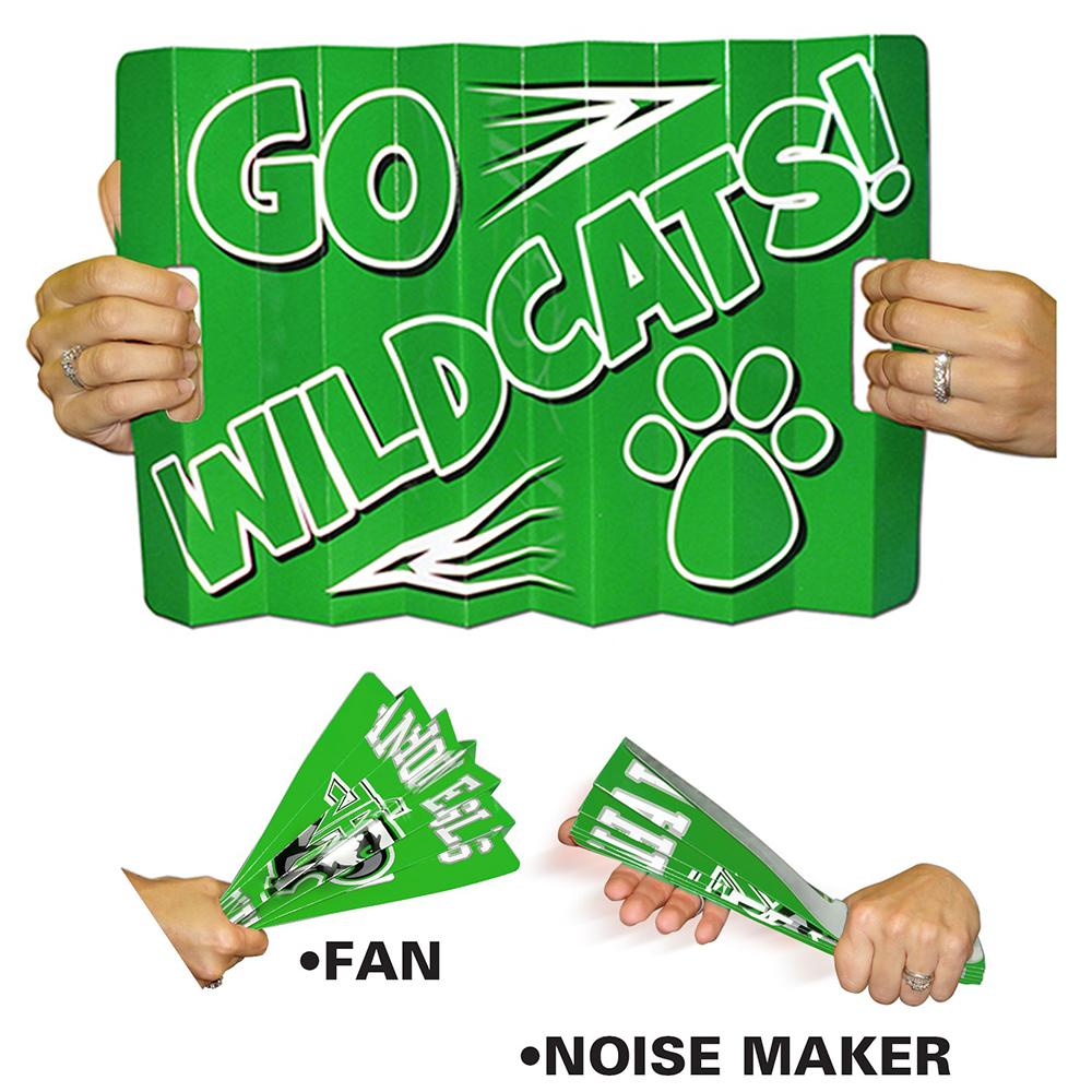 Bang-a-Banner - Banner Rally Sign Noise Maker - 18" - Show Your Logo