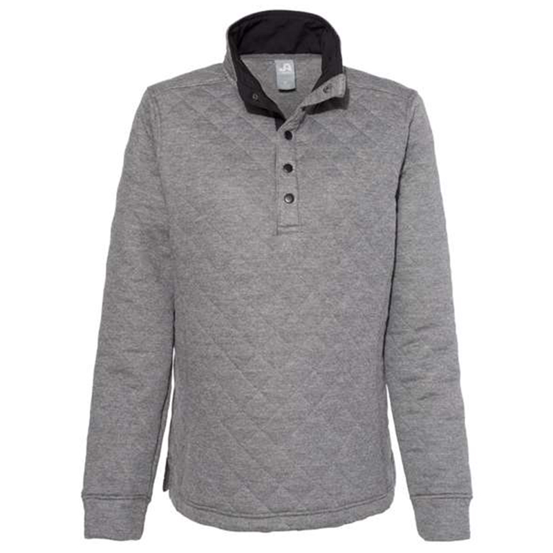 J. America Women’s Quilted Snap Pullover - Show Your Logo