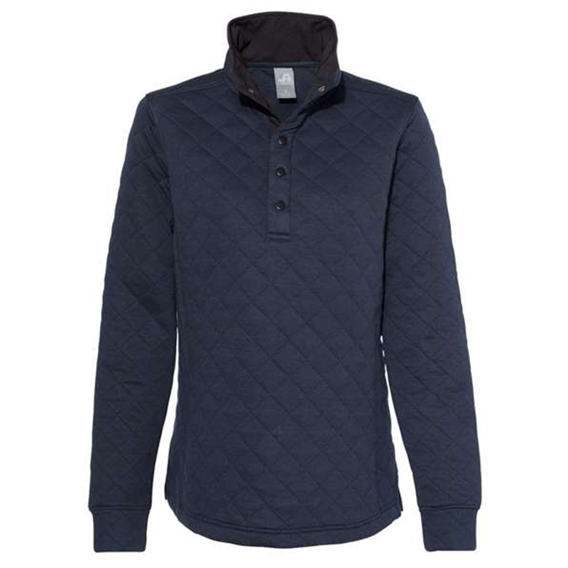 J. America Women’s Quilted Snap Pullover - Show Your Logo