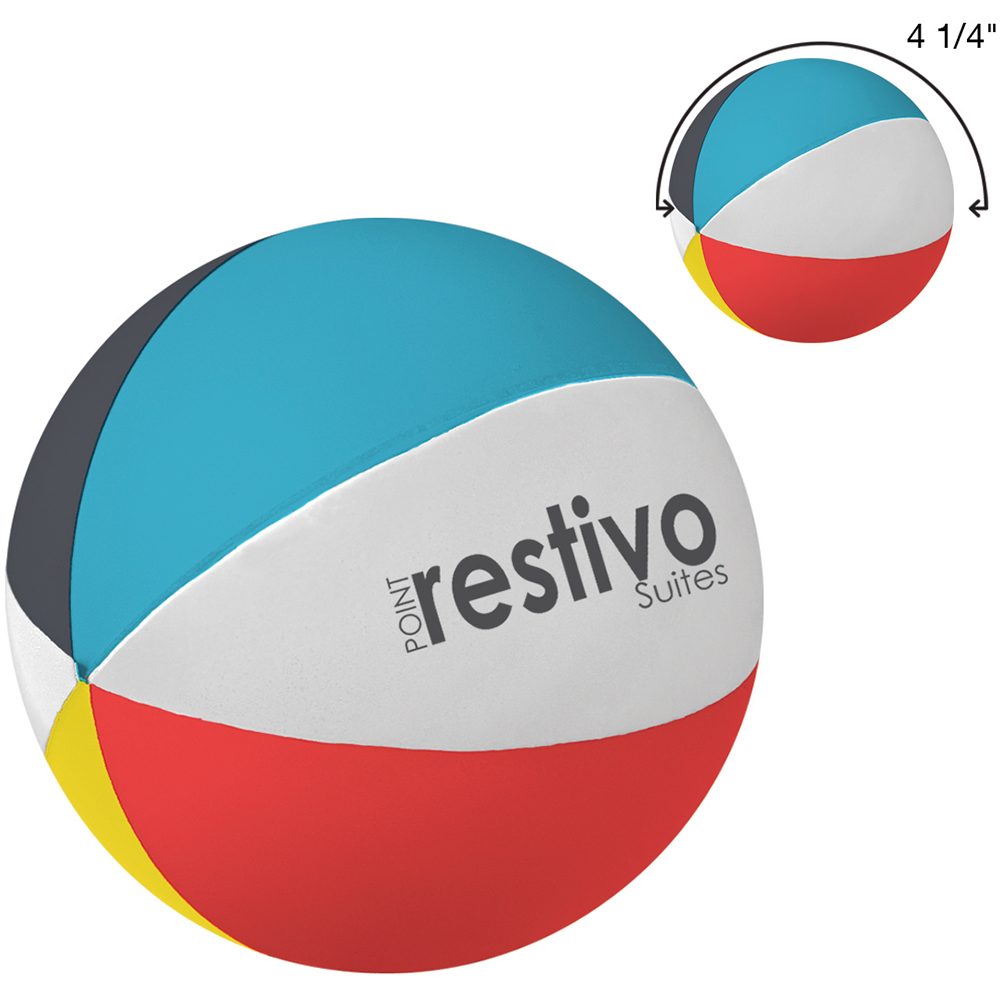 Beach Ball Shape Stress Reliever - Show Your Logo