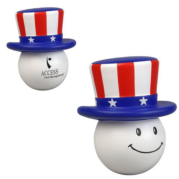 Patriotic Mad Cap Stress Reliever - Show Your Logo