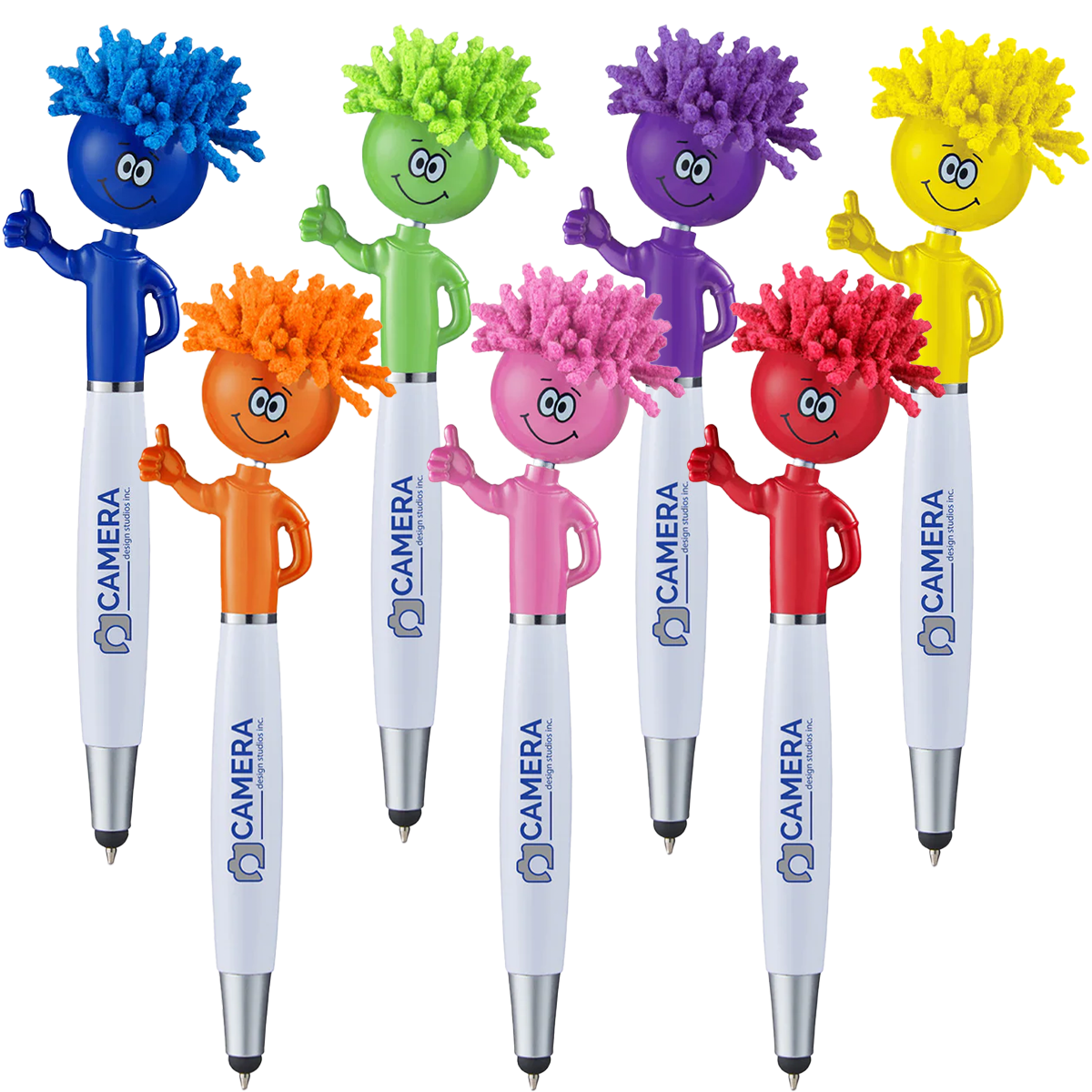 Thumbs Up MopToppers® Screen Cleaner with Stylus Pen - Show Your Logo