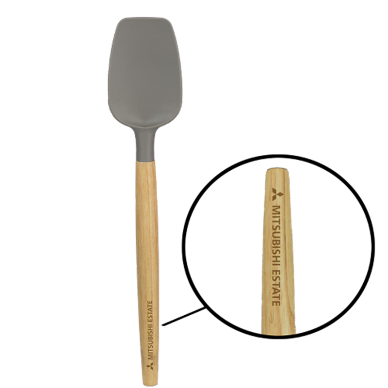 Stir Silicone Spatula with Wooden Handle - Show Your Logo