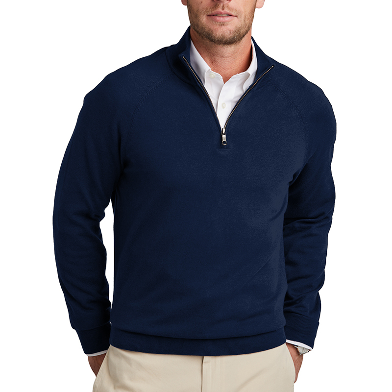 Brooks Brothers® Cotton Stretch 1/4-Zip Sweater - Show Your Logo
