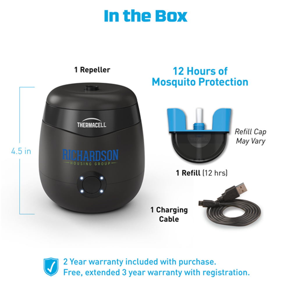 Thermacell® Rechargeable Mosquito Repeller - Show Your Logo