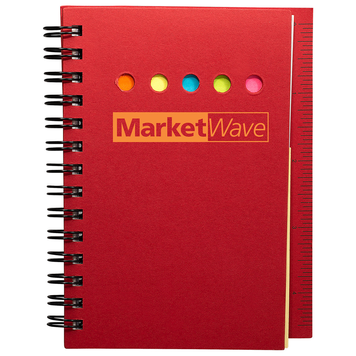 Eco Mini-Sticky Book with Ruler - Show Your Logo