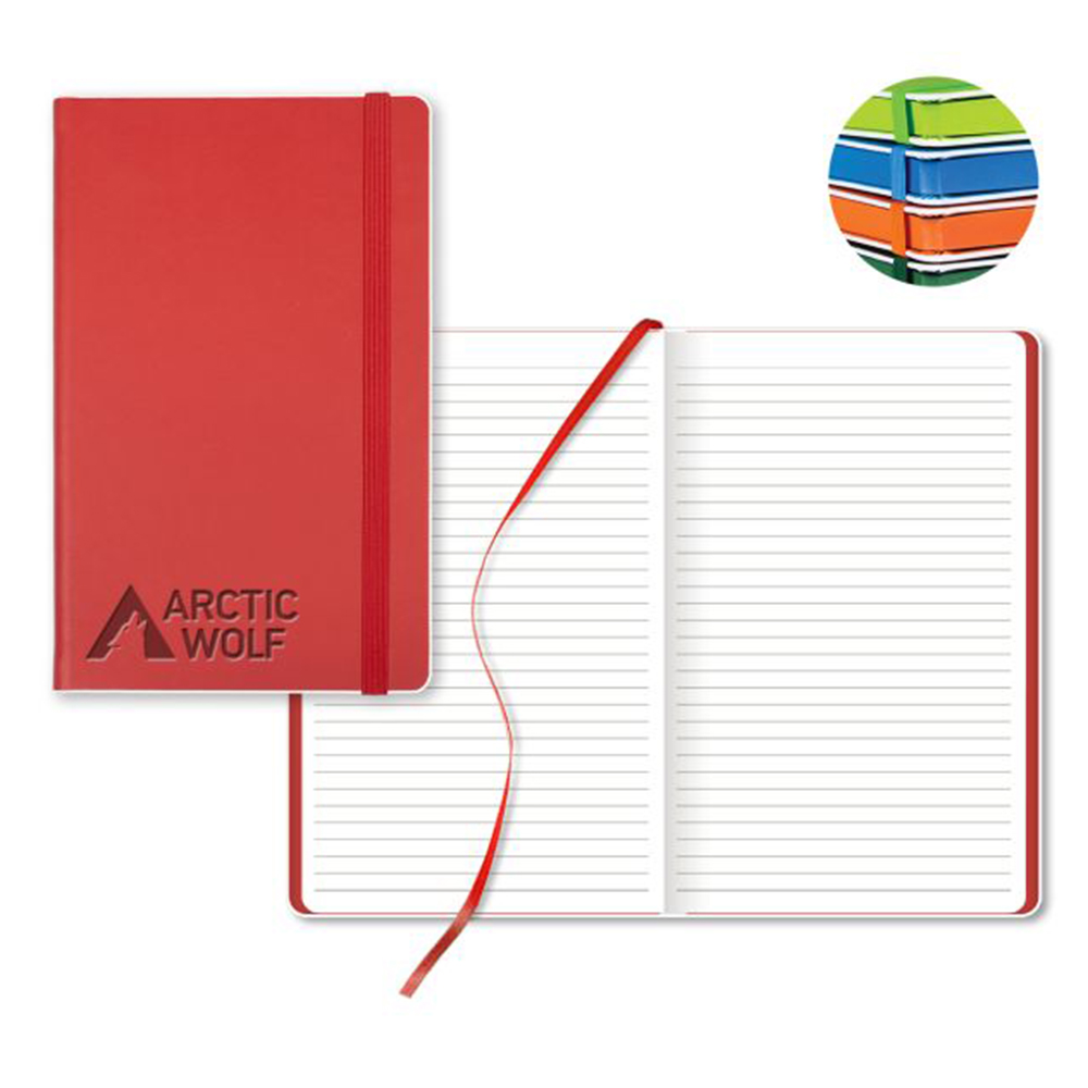 Castelli Color Laser Medio Lined White Page Journal - Show Your Logo