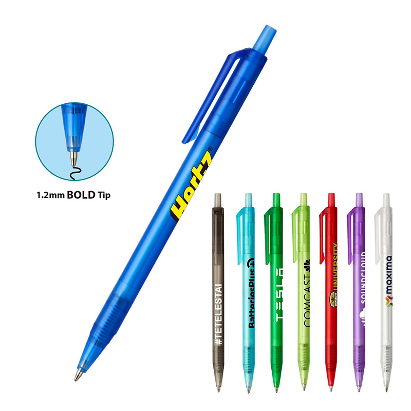 Hurst Clear Plastic Pen - Show Your Logo