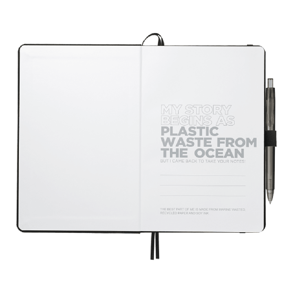 FSC® Recycled Marine Bound JournalBooks® Set – 5.5″ x 8.5″ - Show Your Logo