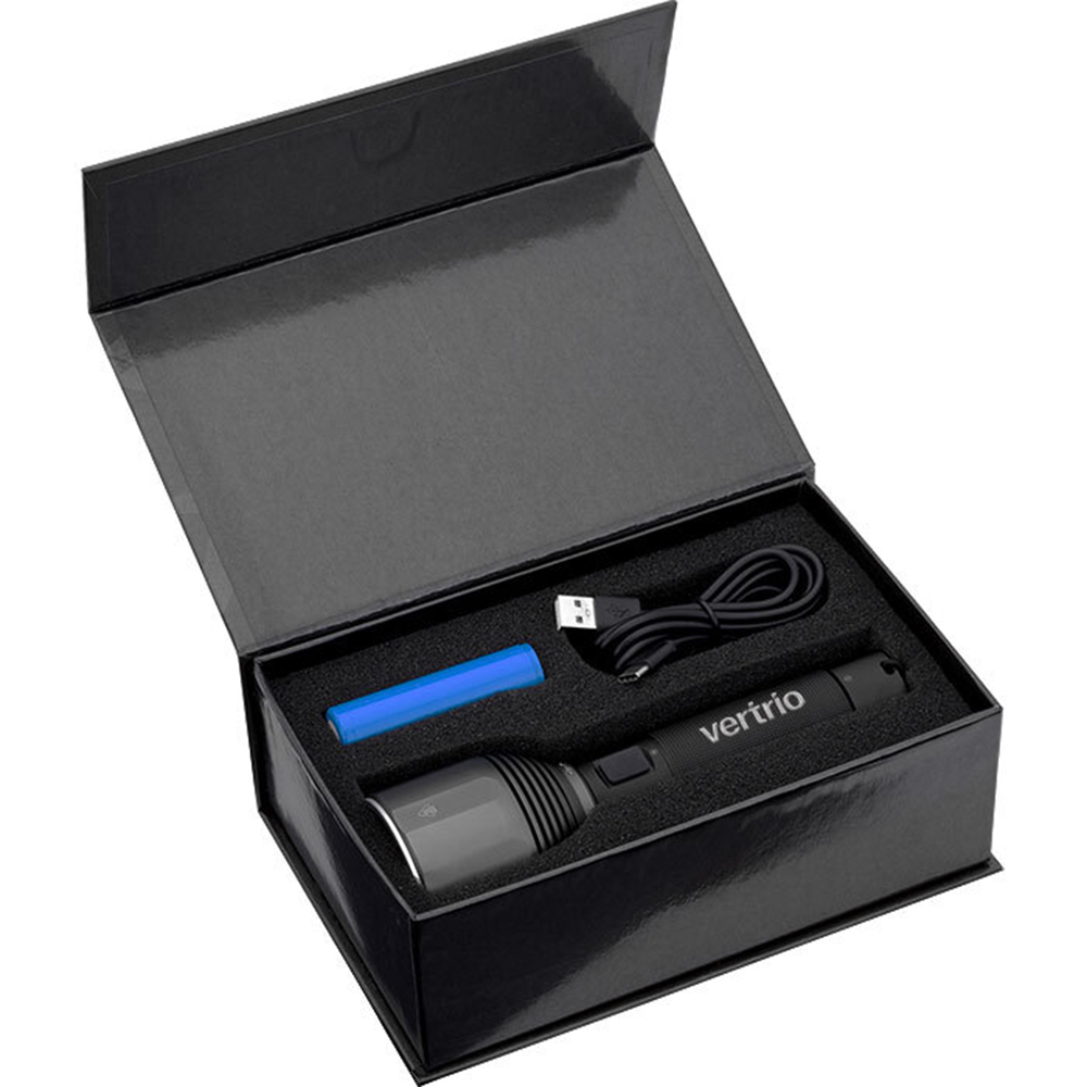 Rechargeable 20W LED Vega Flashlight - Show Your Logo
