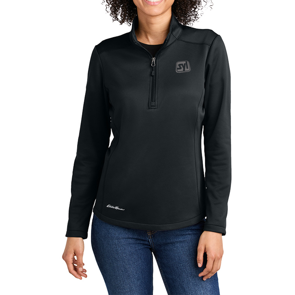 Eddie Bauer® Women’s Smooth Mid Layer Fleece 1/2-Zip - Show Your Logo