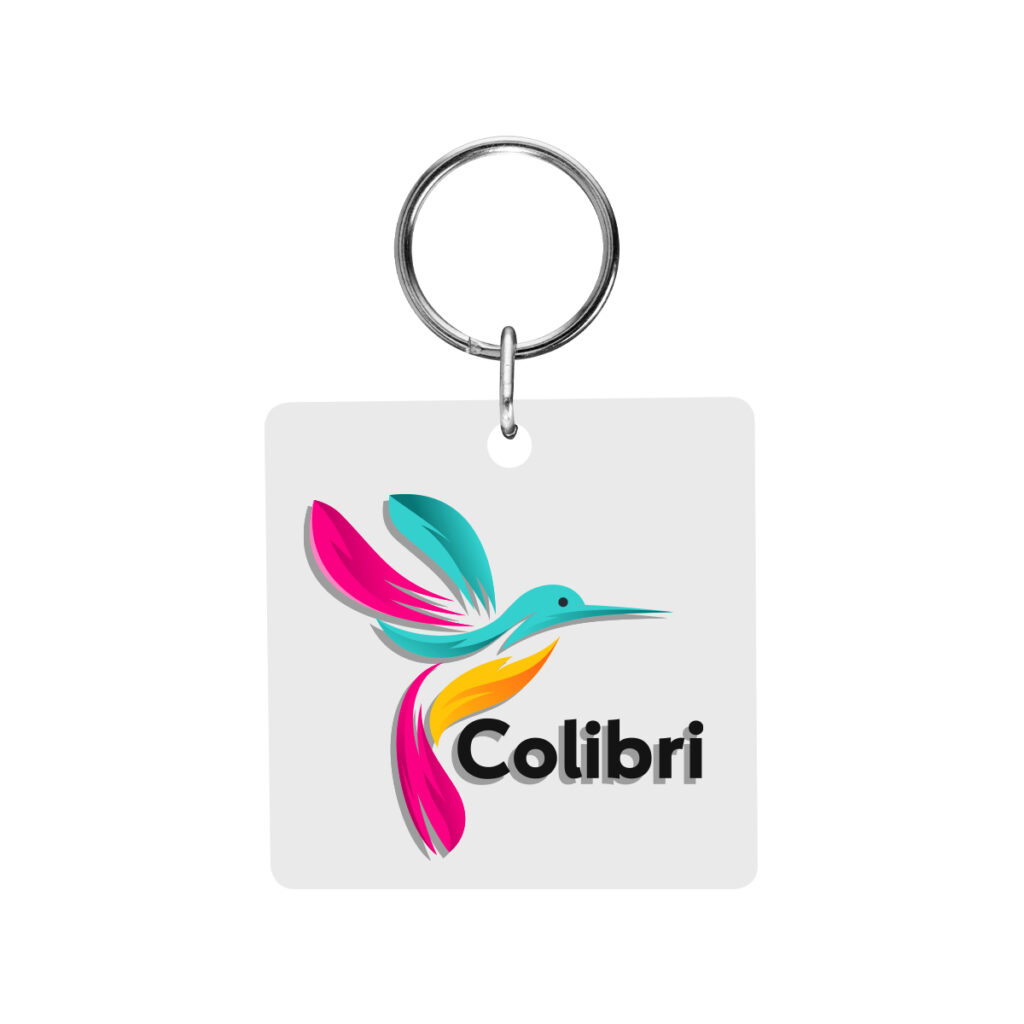 Acrylic Key Tag - Square - Show Your Logo