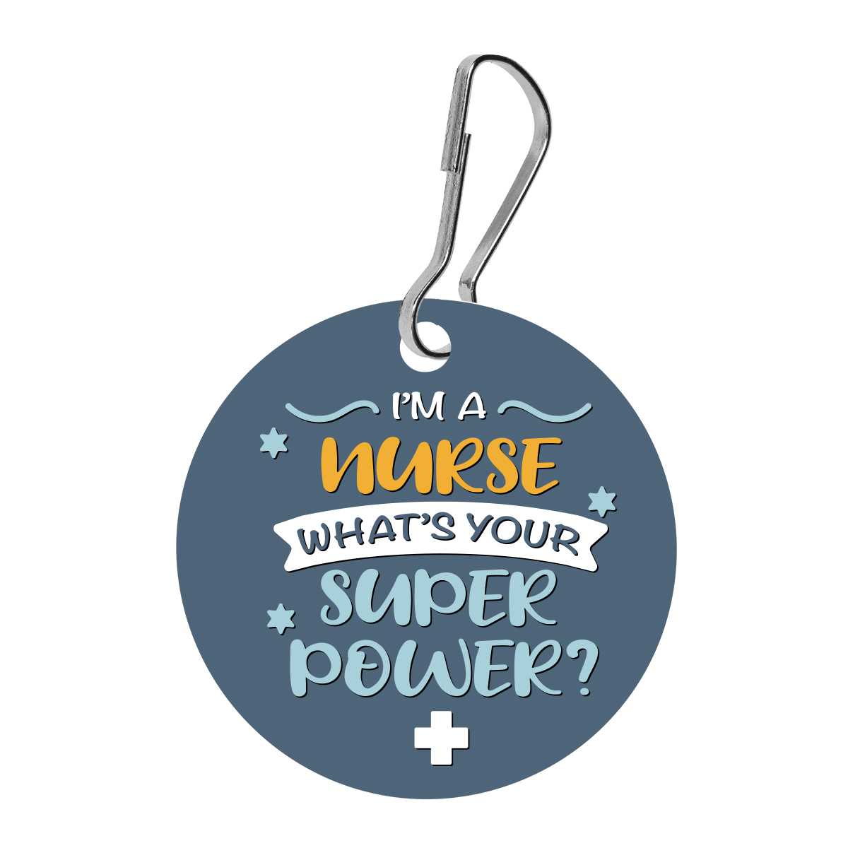 Arcrylic Zipper Pull - Circle - Show Your Logo