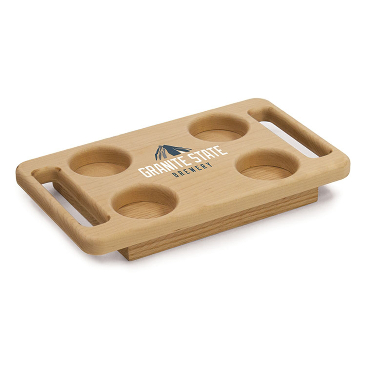 Handled Sampler Tray with 4 Slots - Show Your Logo
