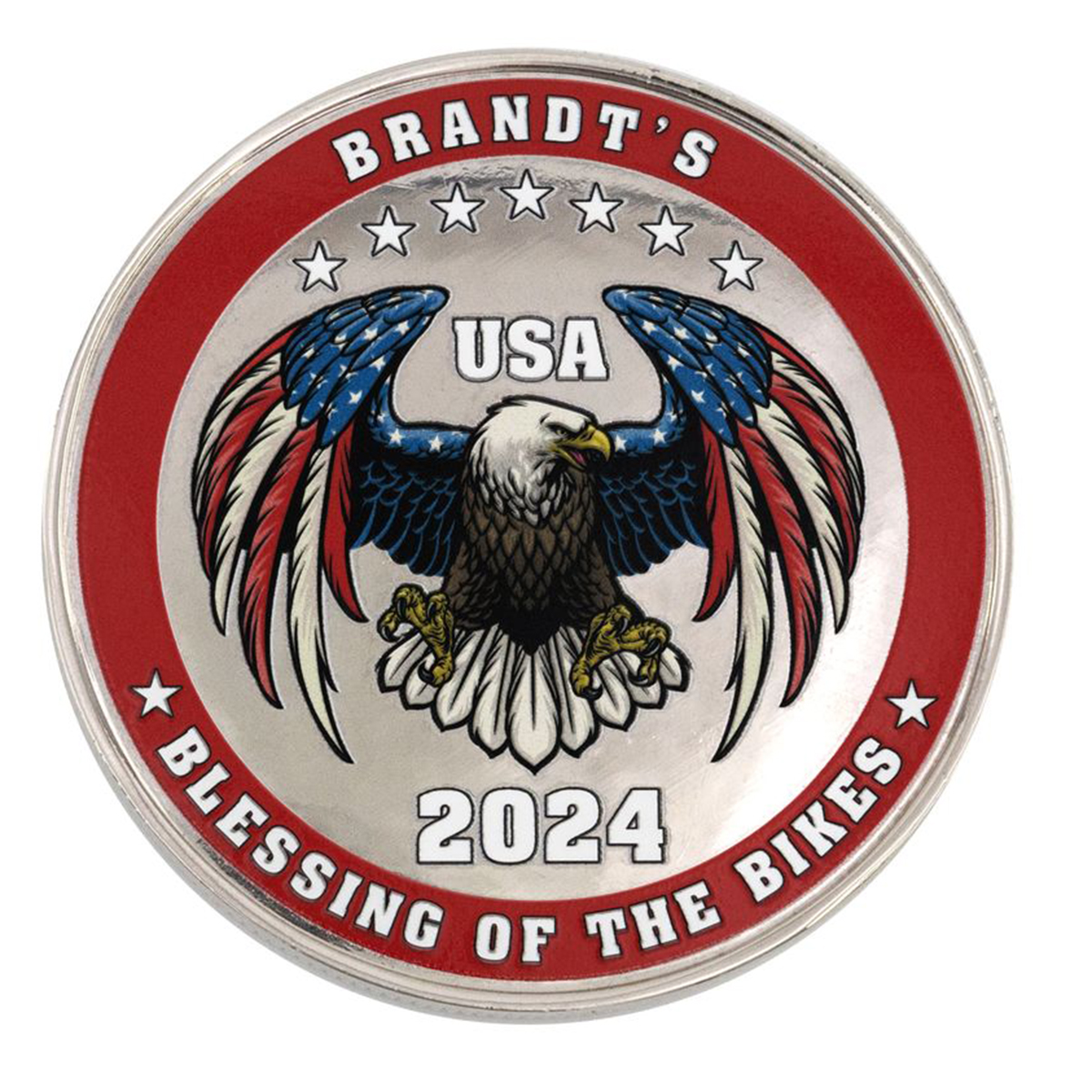 Challenge Coin Edge with 3D Texture Print - Show Your Logo