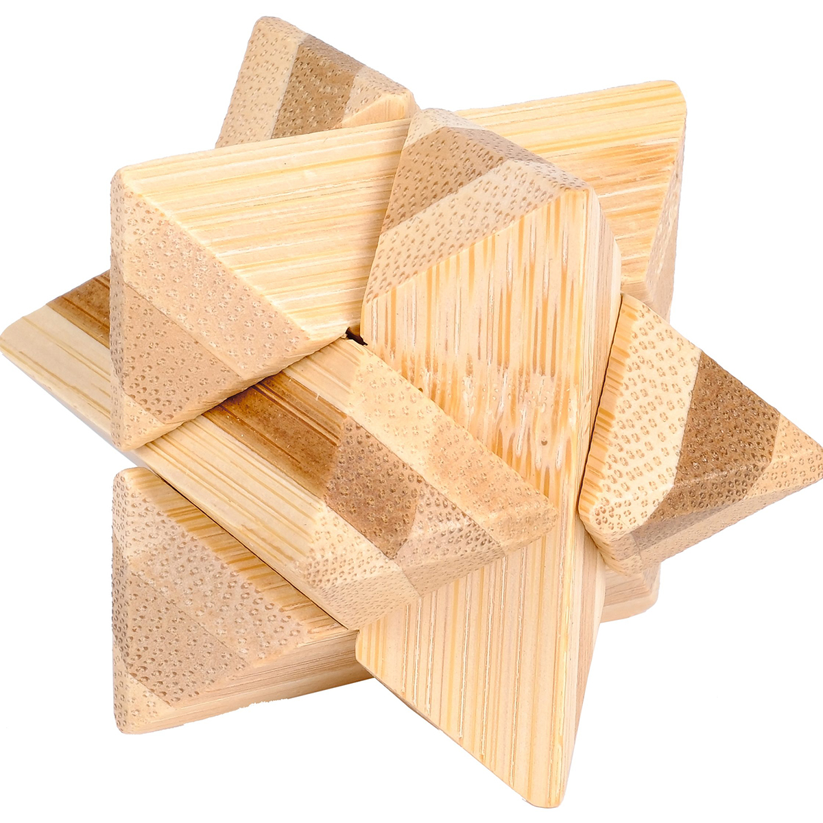 Bamboo Brainteaser Puzzle Set - Show Your Logo